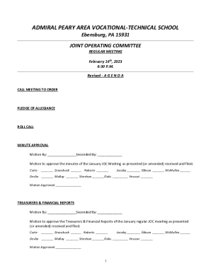 Fillable Online ADMIRAL PEARY AREA VOCATIONAL-TECHNICAL SCHOOL Fax ...