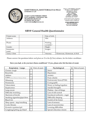 Fillable Online Processing SIBTF Claims Fax Email Print - pdfFiller