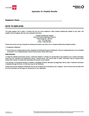 Fillable Online Individual benefits - Disability benefits claim forms ...