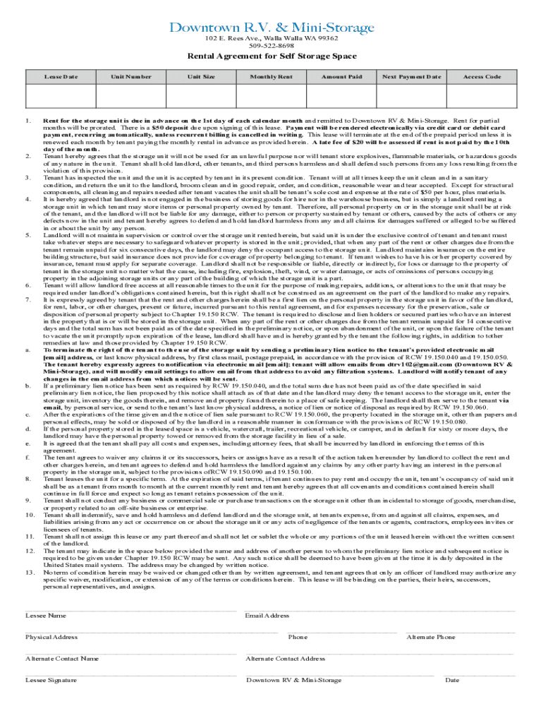 Fillable Online Downtown RV Park - It's just like home, and the best camping ... Fax Email Print ...