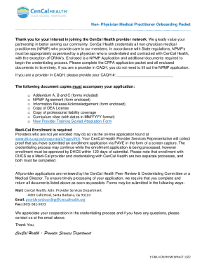 Fillable Online Credentialing Applications and Forms Fax Email Print ...