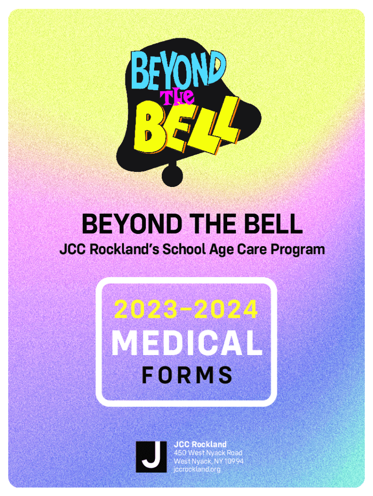 Fillable Online JCC Rockland's Beyond the Bell, after school program ...