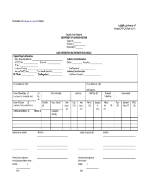 Fillable Online carper-lad-form-no-47-land-distribution-and- ... Fax ...