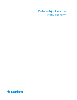 Fillable Online Data subject access Request form Fax Email Print ...
