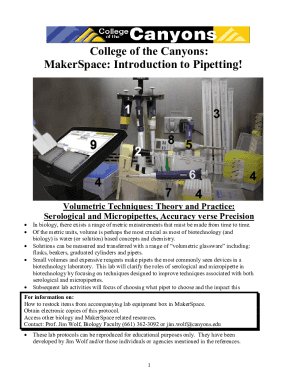 Fillable Online Tech Prep Sheet: Bio Sci 230 Micro-Pipetting and ...