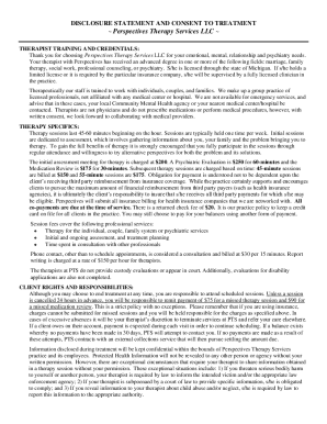 Fillable Online Professional Disclosure Statement and Informed Consent ...