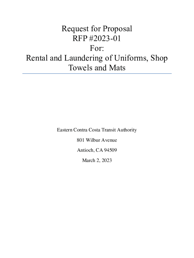 Fillable Online Request for Proposal RFP #2023-01 For Fax Email Print ...