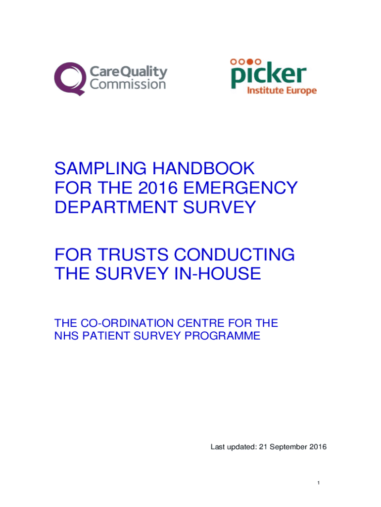 Fillable Online CAHPS Emergency Department Survey Fax Email Print ...