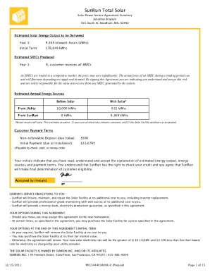 Fillable Online SunRun Total Solar Fax Email Print - pdfFiller