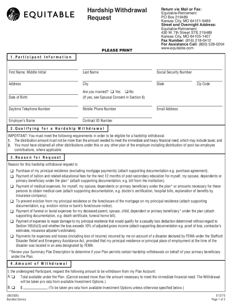 Fillable Online AXA Equitable Life Insurance Company - Retirement ...