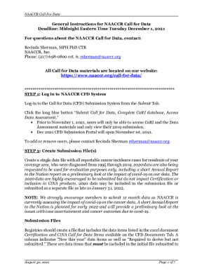 Fillable Online Call for Data Fax Email Print - pdfFiller