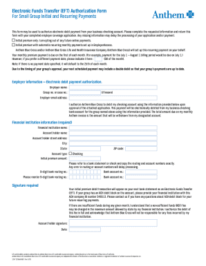 Fillable Online Electronic Funds Transfer (EFT) Authorization Fax Email Print - pdfFiller