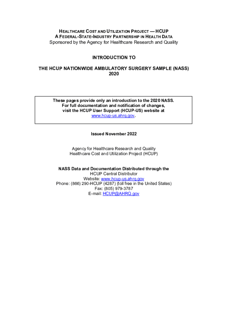 Fillable Online hcup-us ahrq Healthcare Cost and Utilization Project ...