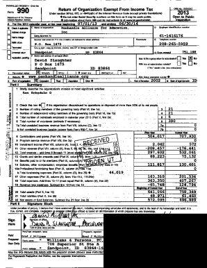 Fillable Online IRS Form 990 filing requirements for 501(c)(3 ...