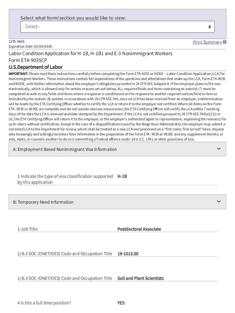 Fillable Online Eta Form 9035 2J8ELO Fax Email Print - pdfFiller