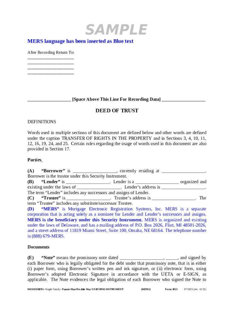 Sample Assignment from MERS Doc Template | pdfFiller
