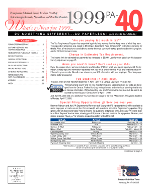 Fillable Online Pennsylvania Income Taxes and PA State Tax Fax Email ...