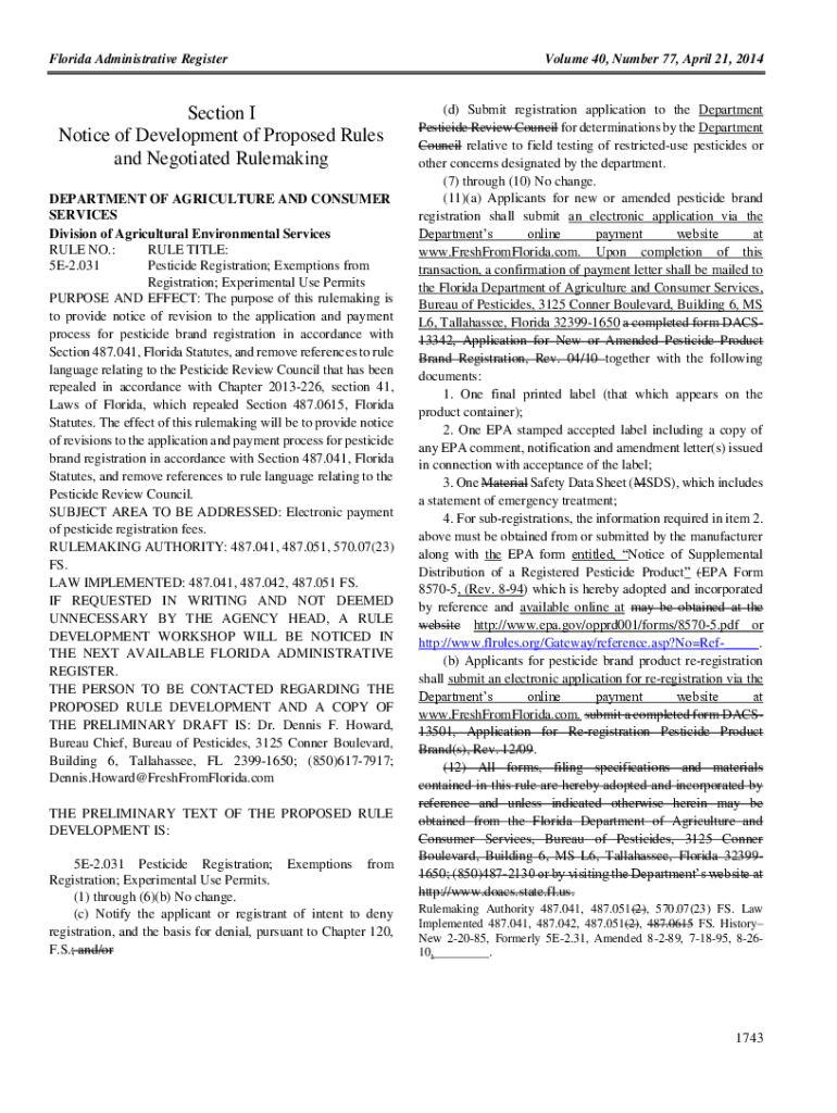 Fillable Online Rule Development Activities / Agricultural Water Policy ...