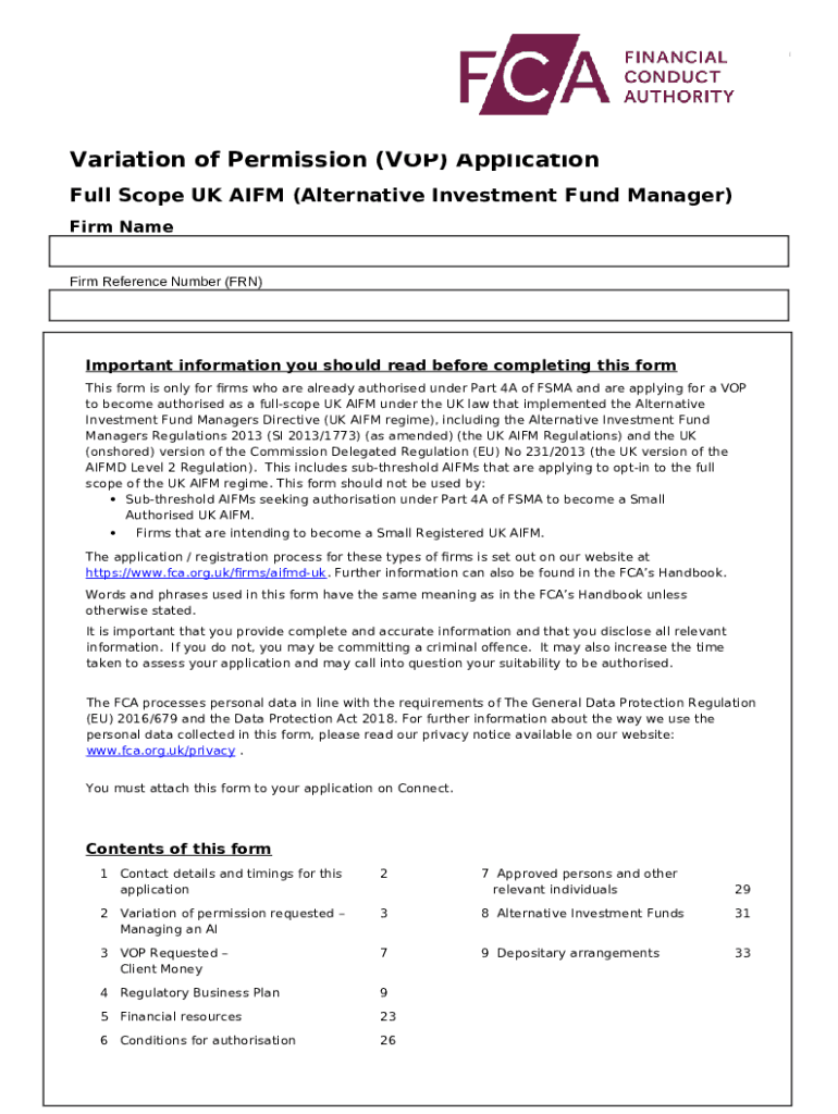 aifmd-full-scope-vop-.doc Doc Template | pdfFiller