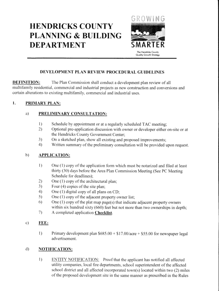 Fillable Online Hendricks County Planning and Building Department Fax Email Print - pdfFiller