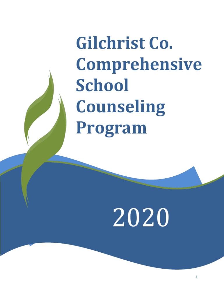 Fillable Online Gilchrist Co. Comprehensive School Counseling Program ...