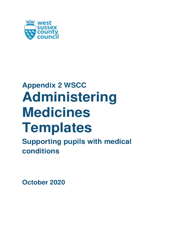 Fillable Online Appendix 1 Templates Supporting Pupils in Schools with ...