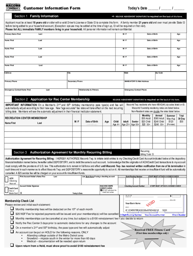 Fillable Online Form RW1 Residential Water Service Application and ...
