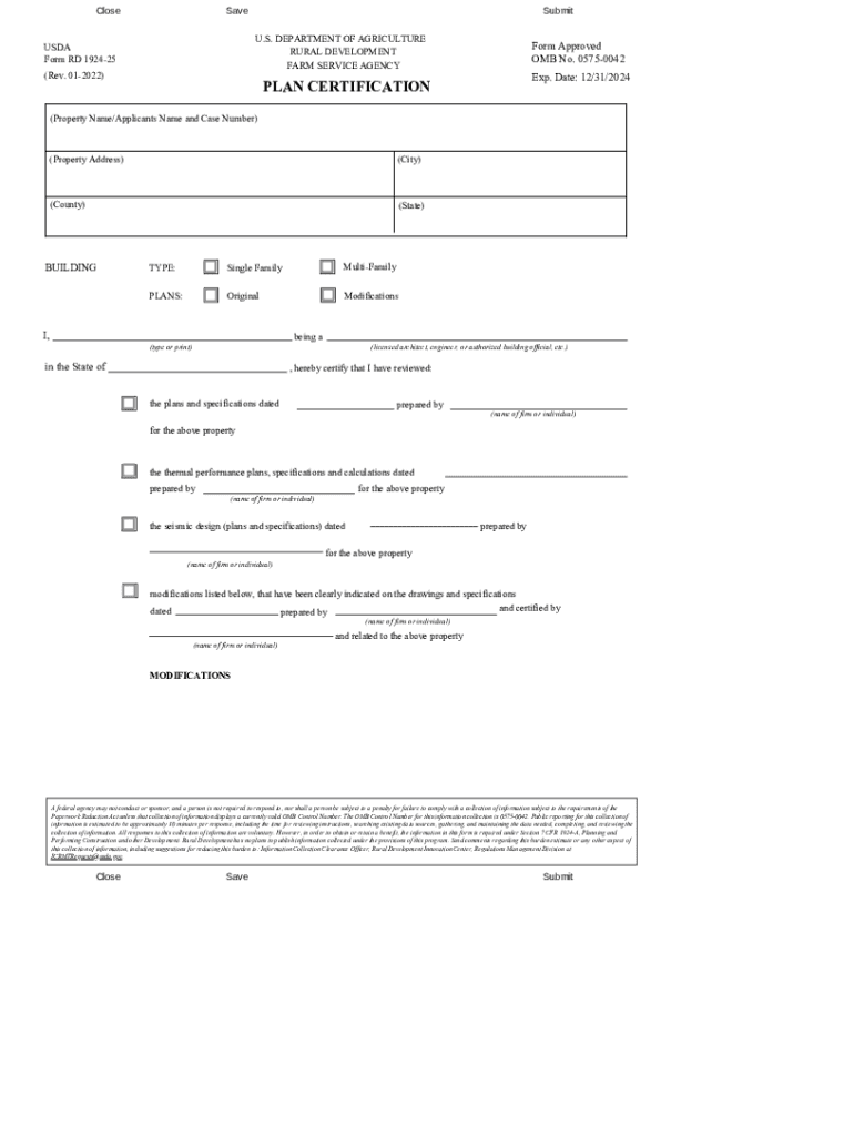 Fillable Online PLAN CERTIFICATION Fax Email Print - pdfFiller