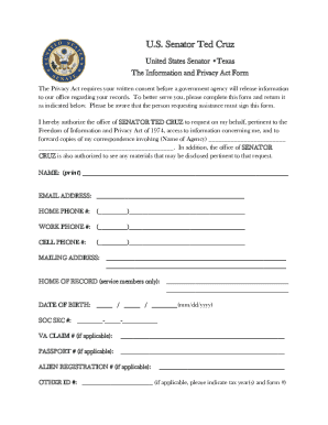 Fillable Online US Senator Ted Cruz Flag Request Form Fax Email Print ...