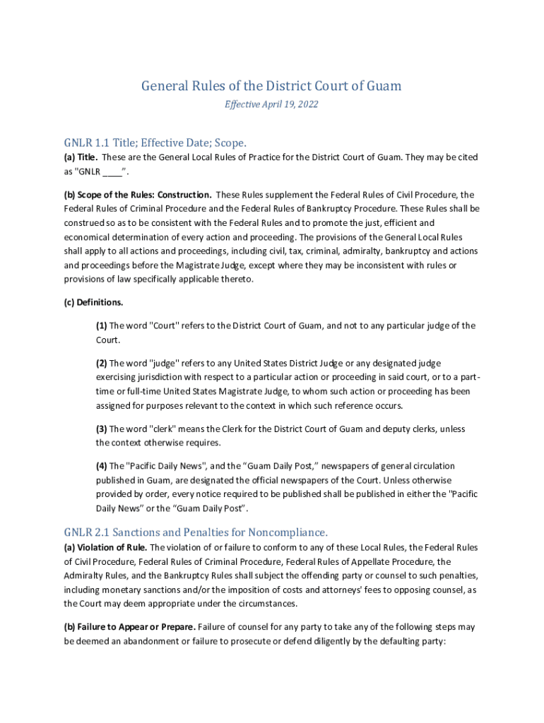 Fillable Online Promulgation Orders on Local Rules of Practice for the ...