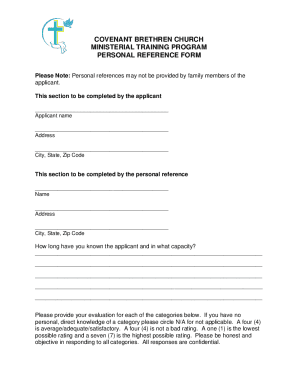 Fillable Online MINISTRY POLICY MANUAL of the Church of God of ... Fax Email Print - pdfFiller