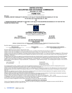 Fillable Online Q3 2022 Form 10-Q OPERATIONS The following is a ... Fax ...