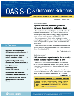 Fillable Online Diagnosis Coding for Home CareTips for Success Fax ...