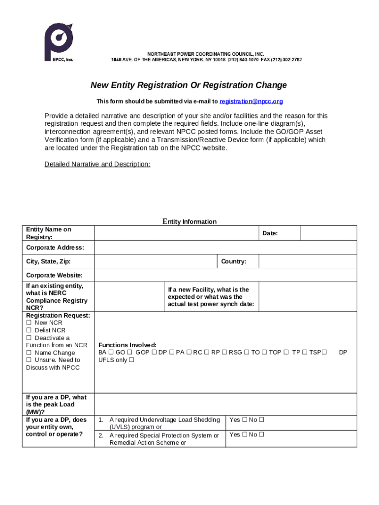 New Registrant or Registration Change Doc Template | pdfFiller