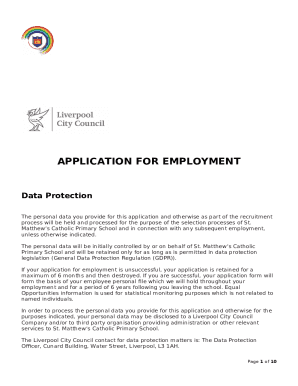 Data Privacy Statement for applicants (recruitment) Doc Template ...