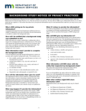 Fillable Online Background studies / Minnesota Department of Human ...