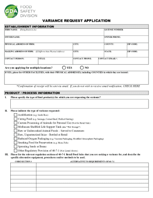 Fillable Online agr georgia Variance Application Form Fax Email Print ...
