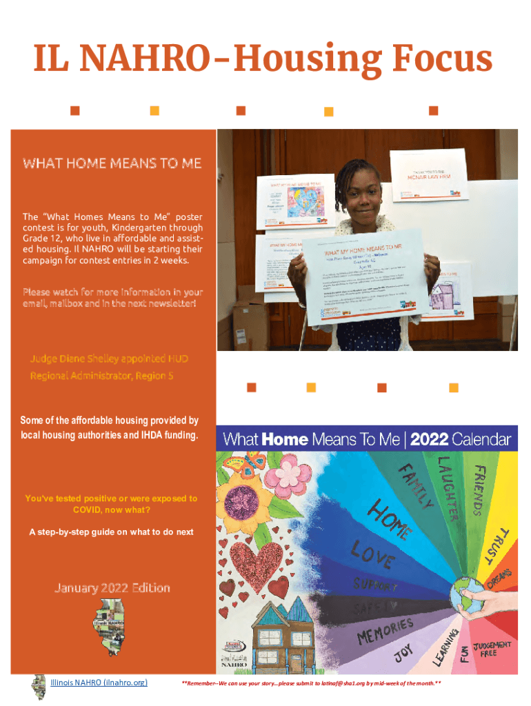 Fillable Online "What Home Means to Me" Poster Contest Open! Fax Email ...