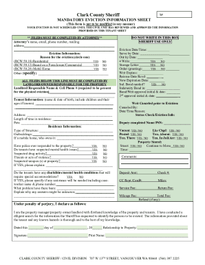 Fillable Online clark wa Clark County Sheriff's Office, Washington State Fax Email Print - pdfFiller