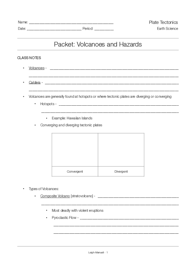 Fillable Online How volcanoes form Fax Email Print - pdfFiller