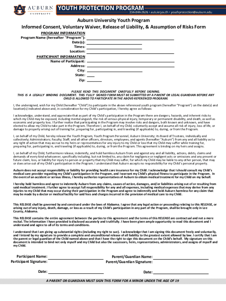 Fillable Online Informed Consent, Voluntary Waiver, Release of Liability, & ... Fax Email Print ...