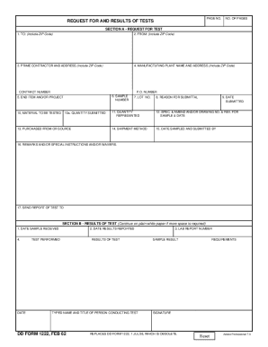 Fillable Online Dd1222 Form - Fill Out and Sign Printable PDF Template ...