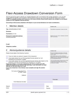 Fillable Online Capped to flexi-access drawdown form Fax Email Print ...