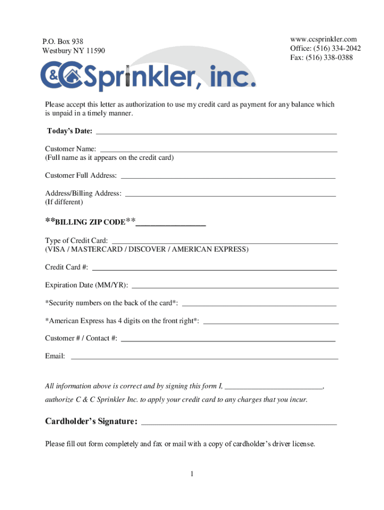 Fillable Online How to Write a Credit Card Authorization Letter (With ...