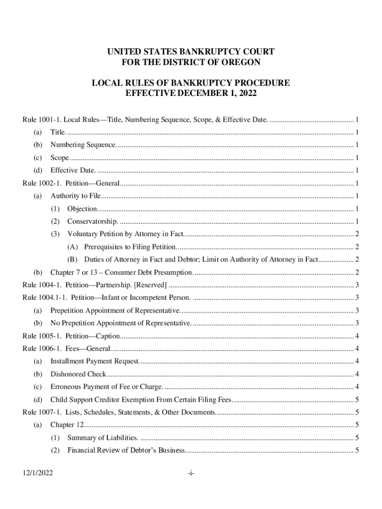 Fillable Online uniform numbering system for local bankruptcy court ...