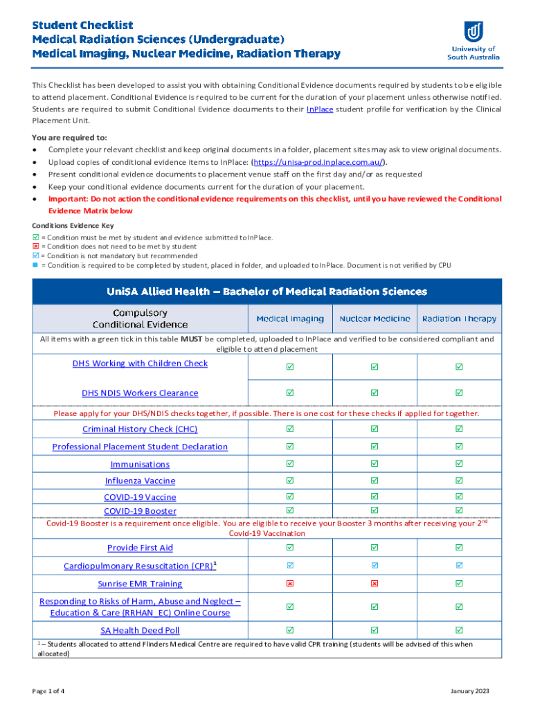 Fillable Online This Checklist has been developed to assist you with ...