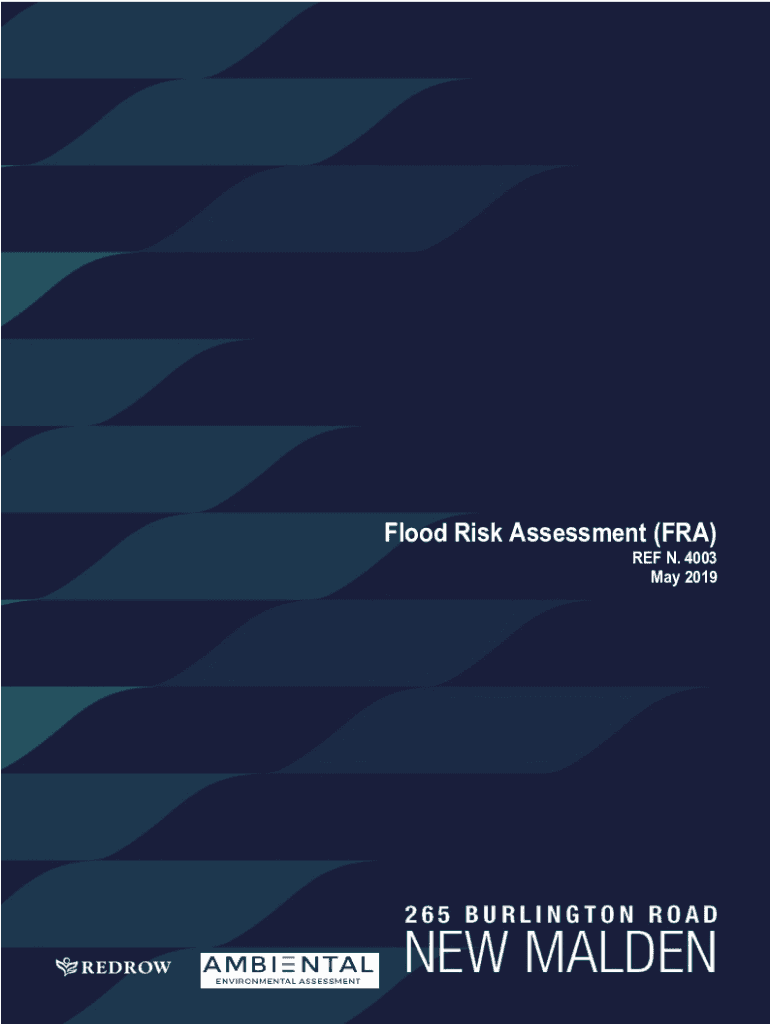 Fillable Online Flood Risk Assessment (FRA) Fax Email Print - pdfFiller