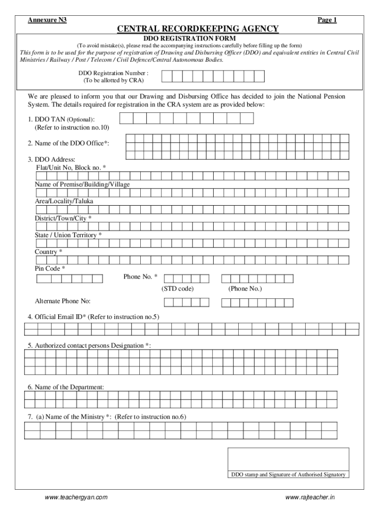 Fillable Online Ddo Registration Form Pdf - Fill Online, Printable ...
