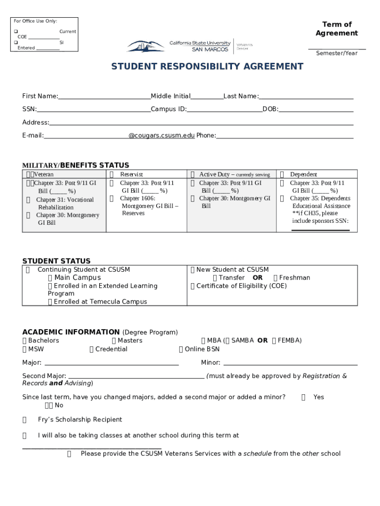 Using your VA Education BenefitsVeterans Services Doc Template | pdfFiller