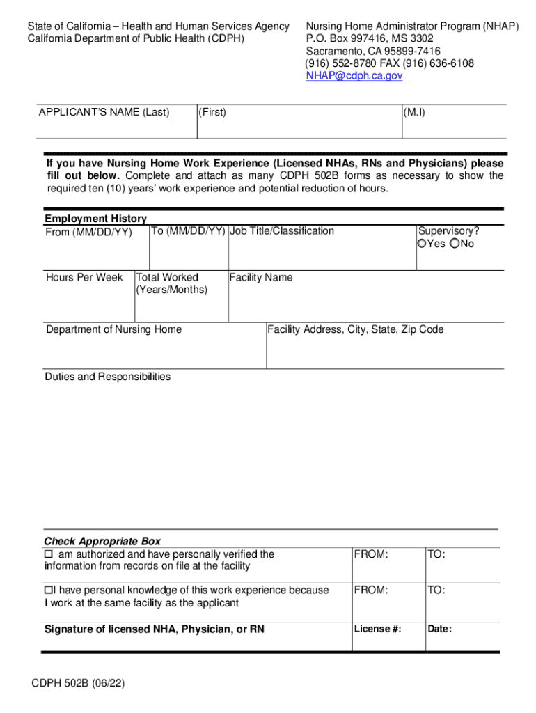 Fillable Online License Renewal Affidavit for Nursing Home Administrators Fax Email Print ...